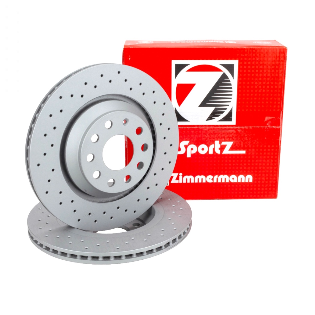 AUDI RS3 8P (2011‑2012) Zimmermann Rear Drilled Brake Discs ...